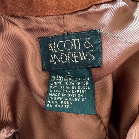 Alcott & Andrews | Skirts | Rare Vintage Alcott Andrew Lined Lamb Suede ...